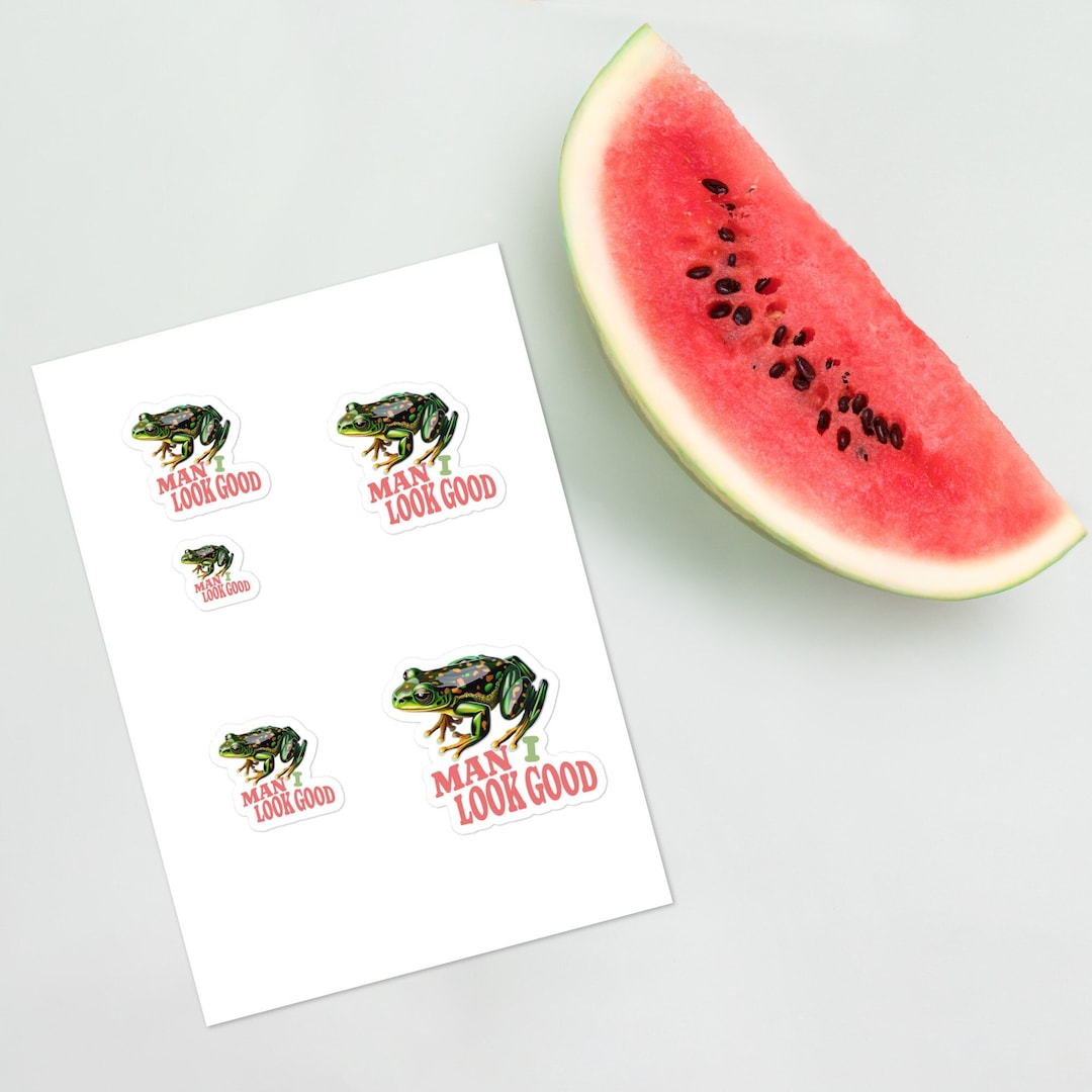 Narcissistic Frog Sticker Sheet Frog Vinyl Sticker Decal Bubble-free ...