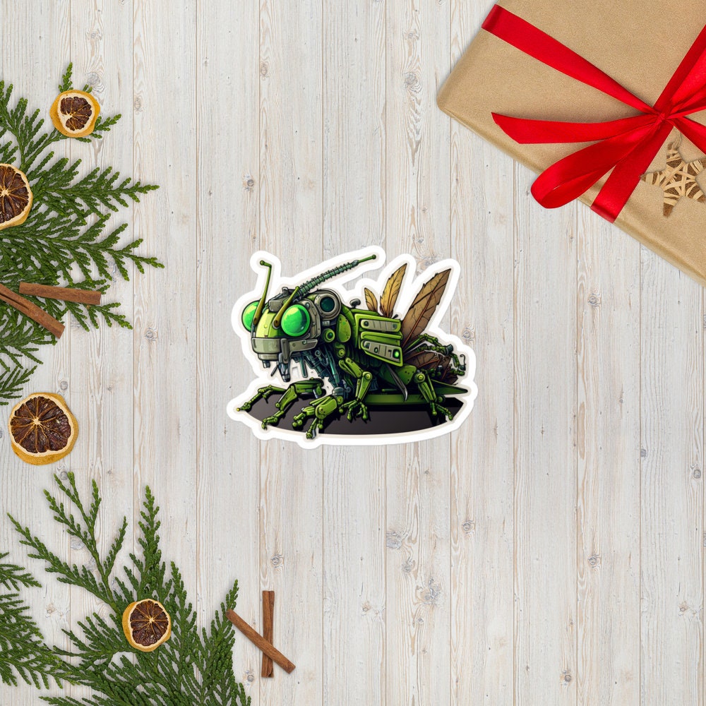 Robot Grasshopper Vinyl Sticker Decal Water Bottles, Laptops, and ...