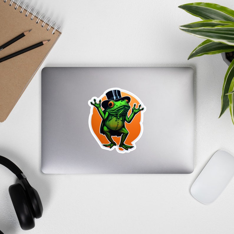 Debut Frog Vinyl Sticker Decal Water Bottles, Laptops, and Notebooks ...