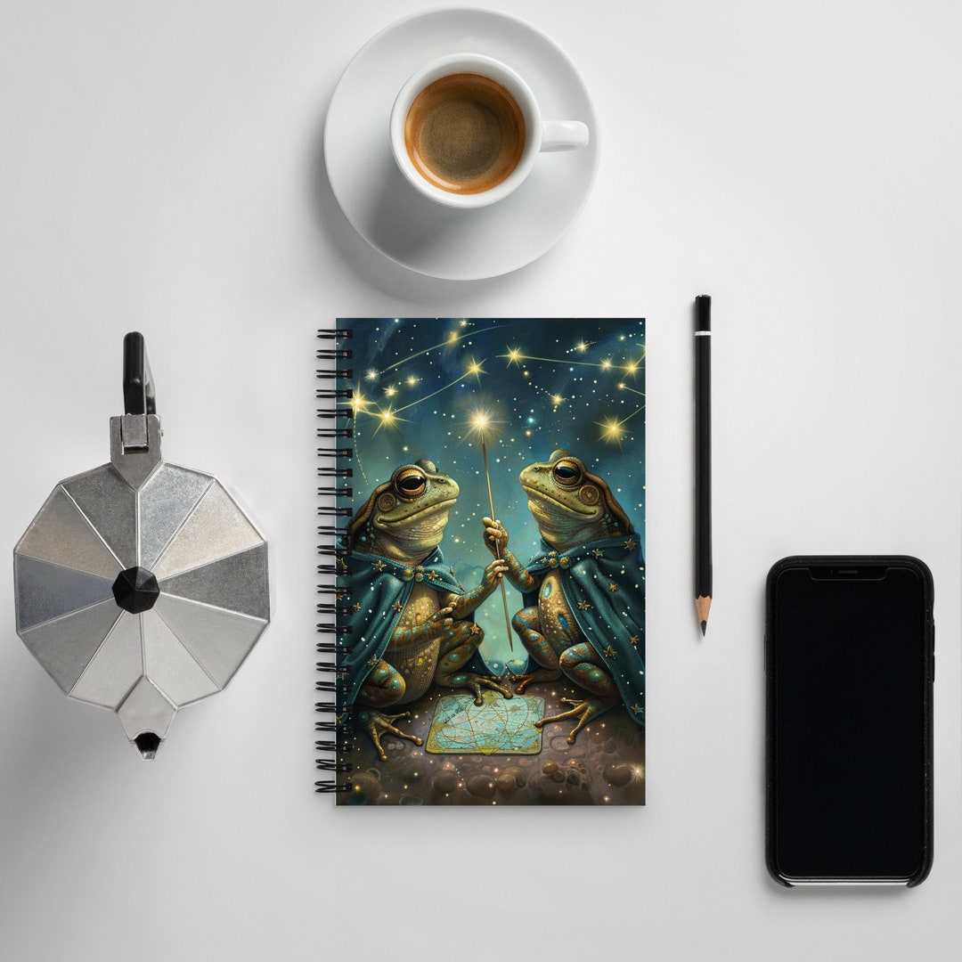 Mystic Seance Frogs Spiral Notebook - Etsy
