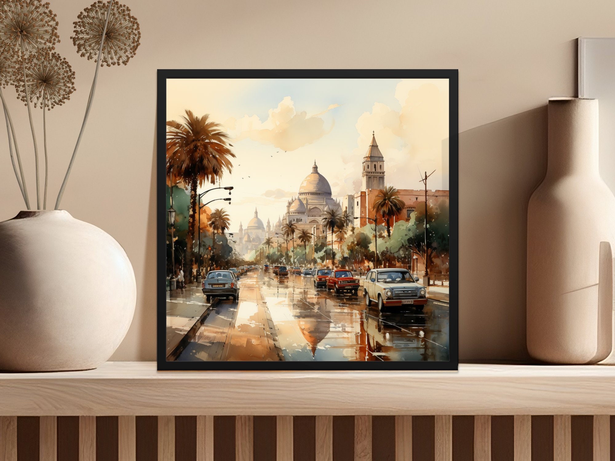 Watercolor Cairo Egypt Watercolor Egypt Print (Instant Download) - Etsy
