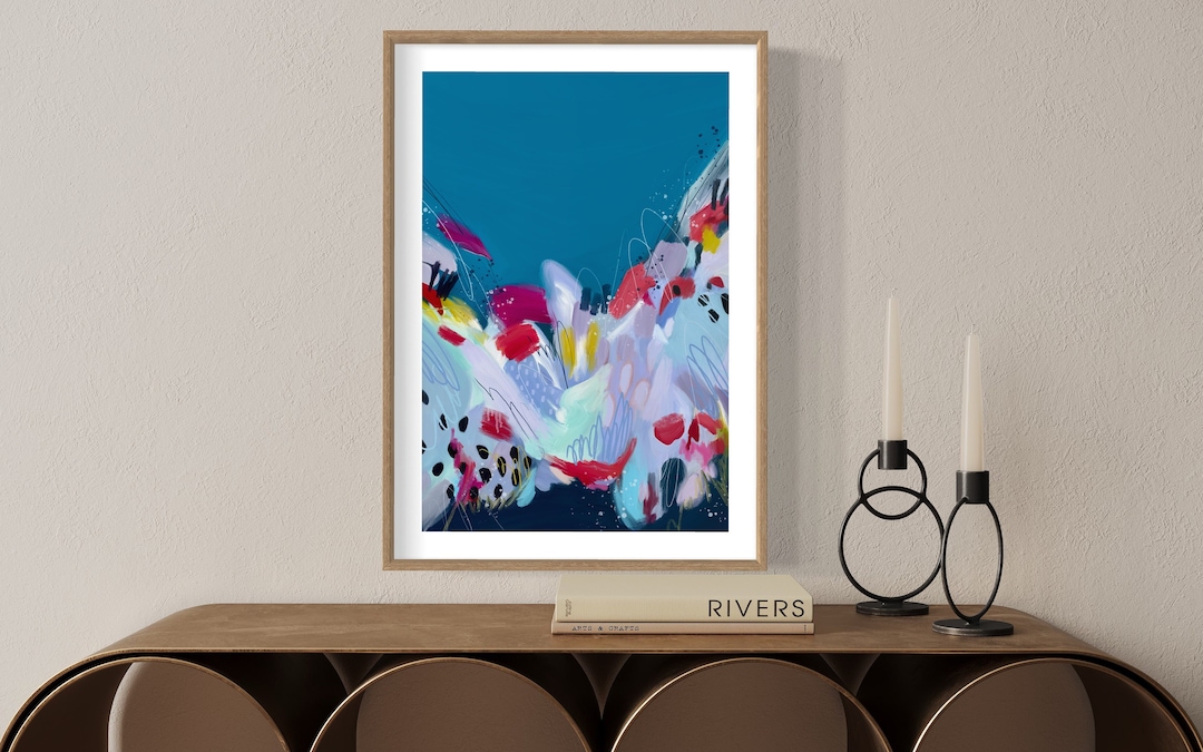 Abstract Digital Art Print, Abstract Art, Print, Vibrant Colours ...