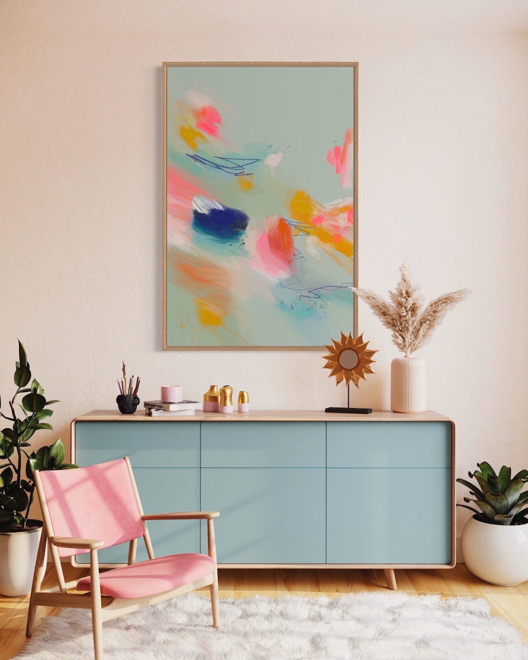 Abstract Digital Art Prints, Abstract Art, Colorful Modern Wall Art ...