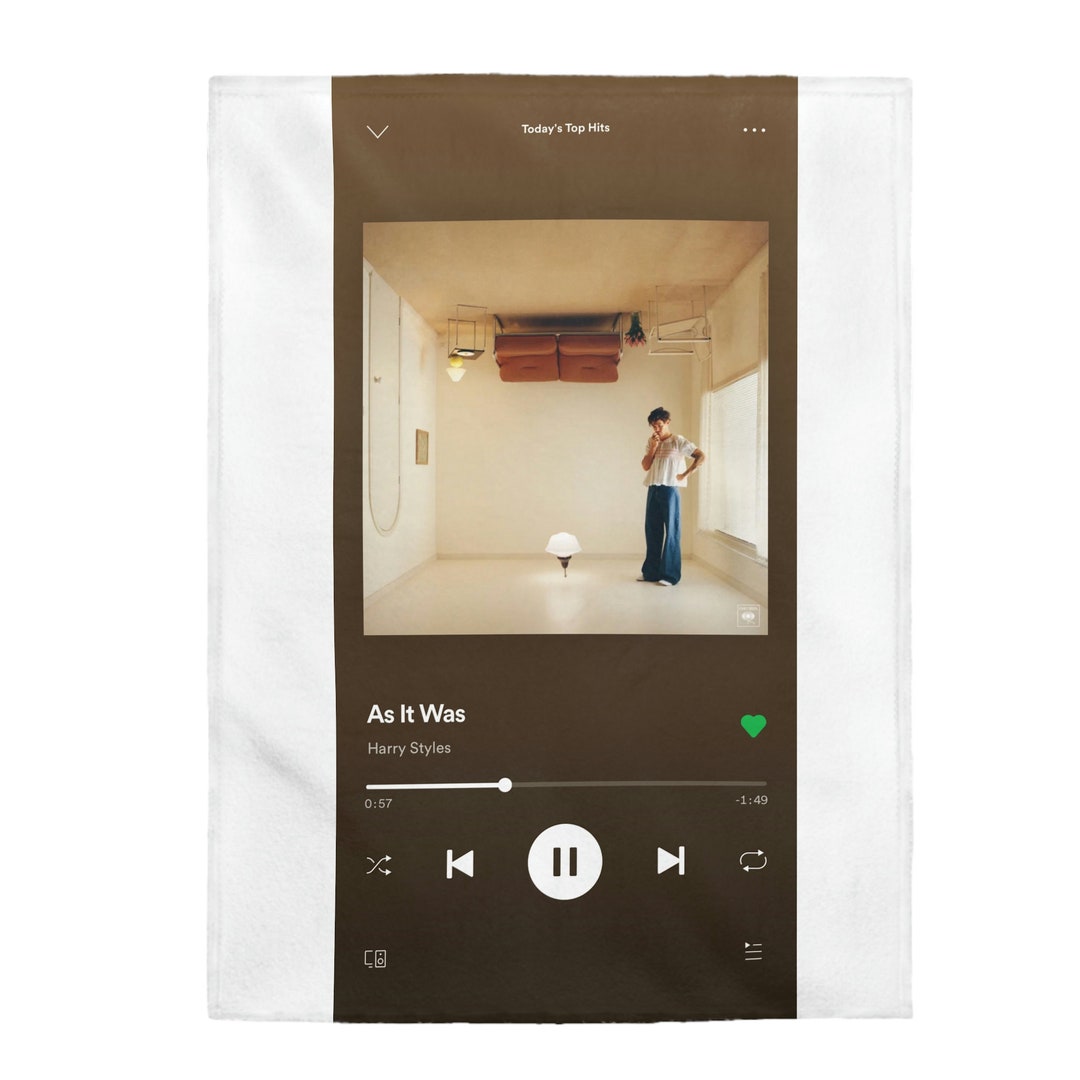 Harry Styles-spotify Blanket - Etsy