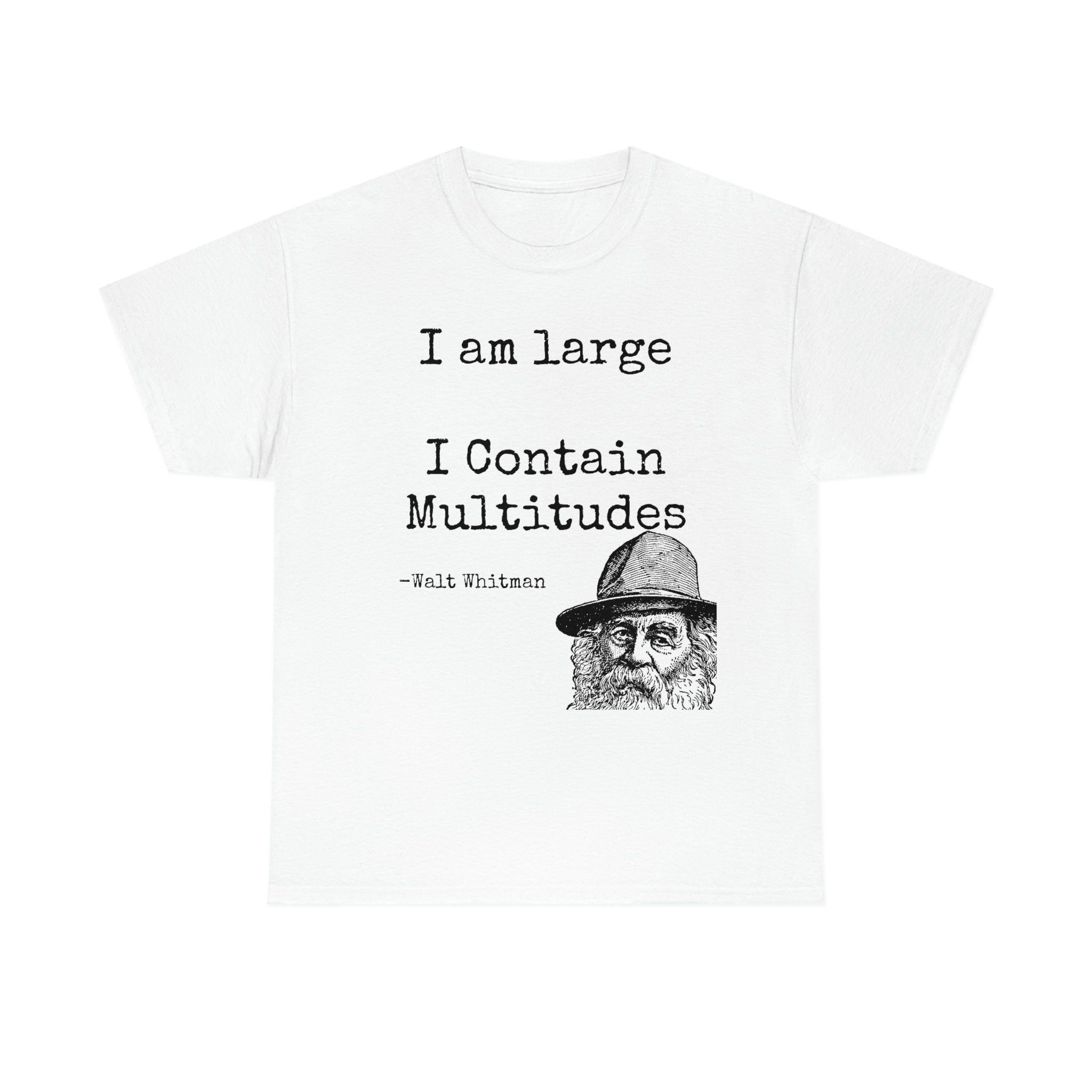 Walt Whitman-i Contain Multitudes Shirt - Etsy