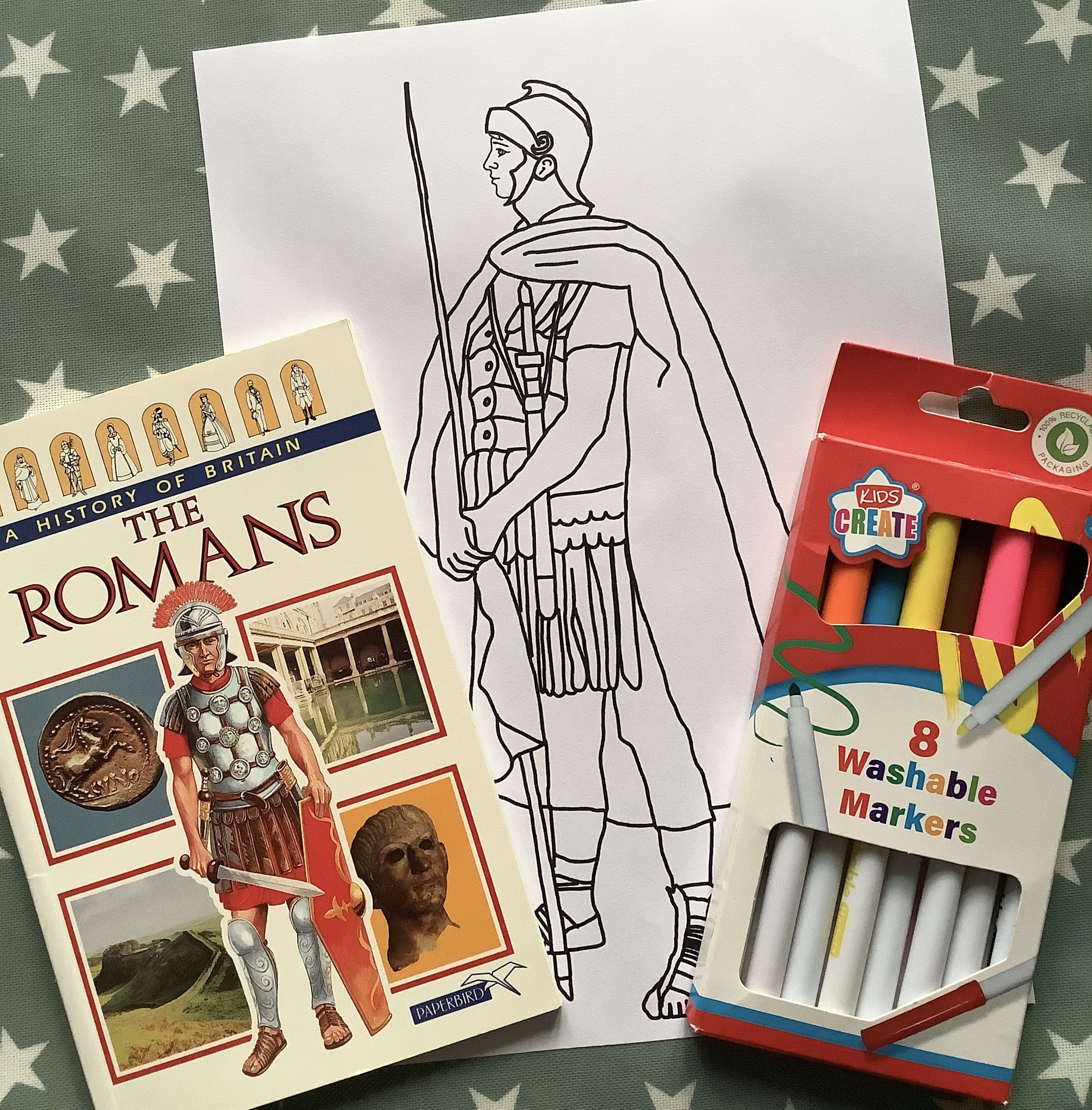 Roman Woman - Printable Colouring Page + Fact Sheet - Etsy