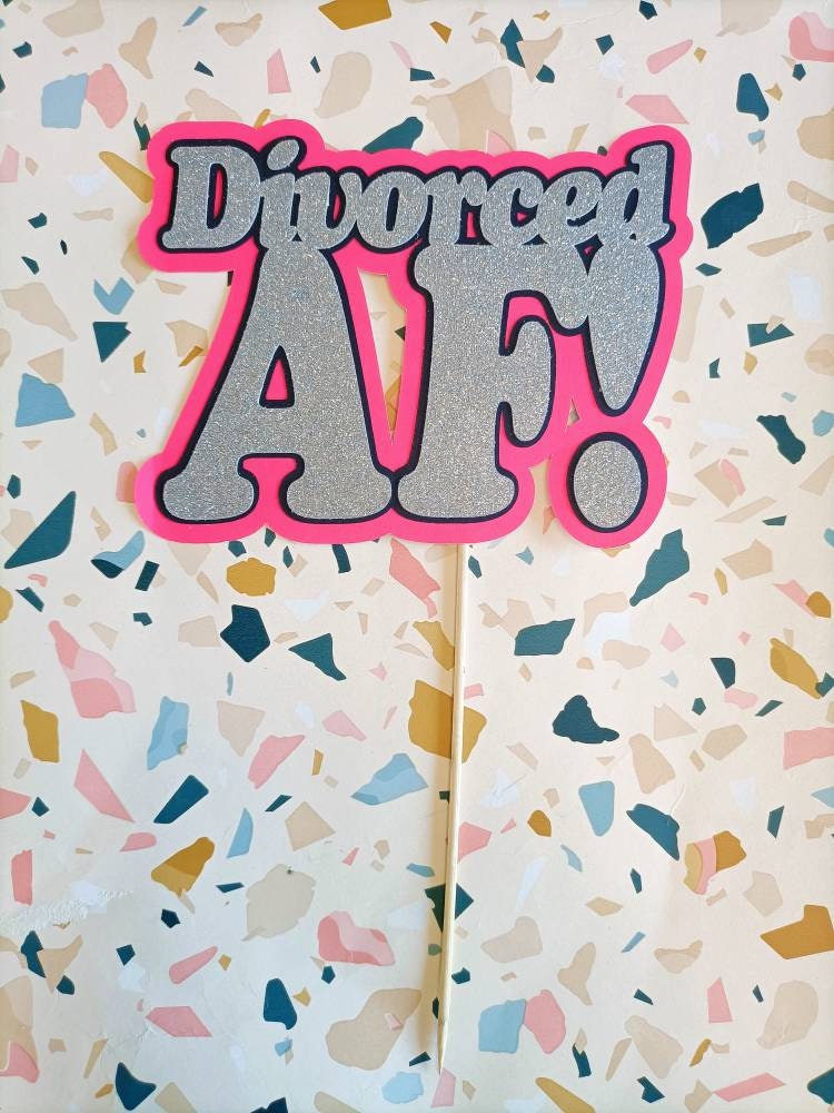Divorced Cake Topper Cake Topper Custom Cake Topper Adult Cake Topper ...