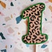 Number Cake Topper leopard Print Cake Topper Birthday Cake Topper Age ...