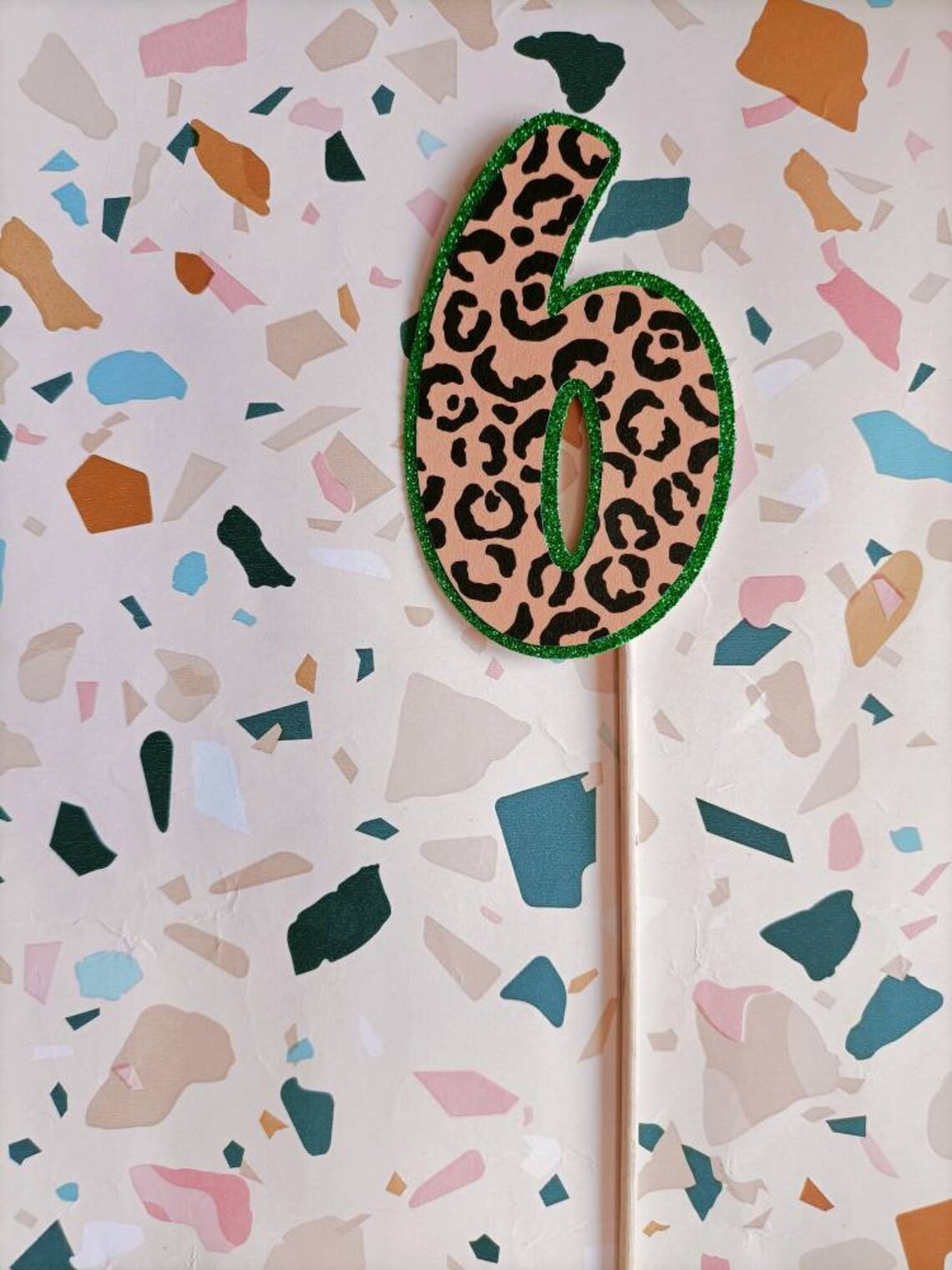 Number Cake Topper leopard Print Cake Topper Birthday Cake Topper Age ...