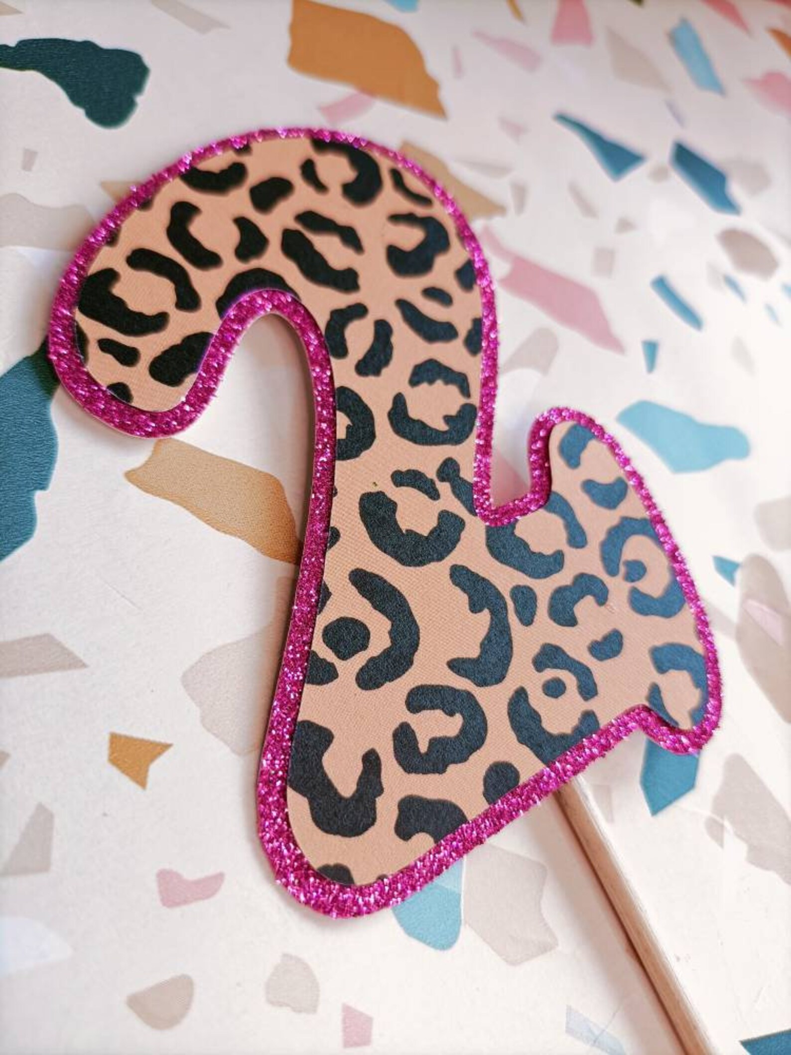 Number Cake Topper leopard Print Cake Topper Birthday Cake Topper Age ...