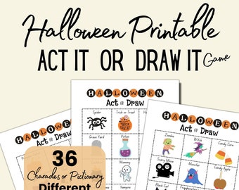 Christmas Charades Pictionary Game, School Party Game, Christmas ...