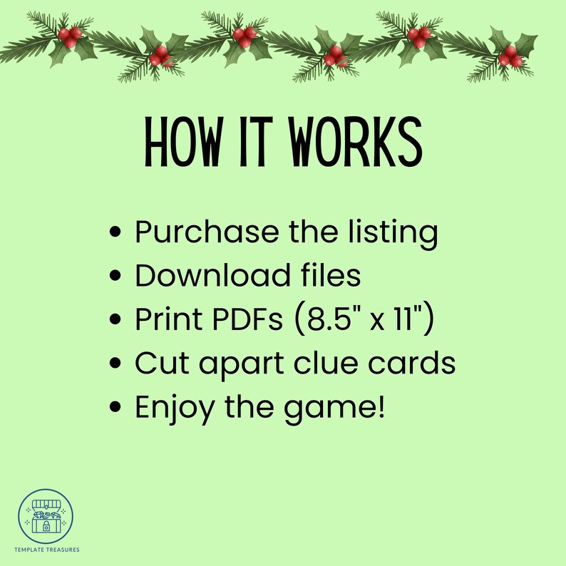 Christmas Charades Pictionary Game, School Party Game, Christmas ...