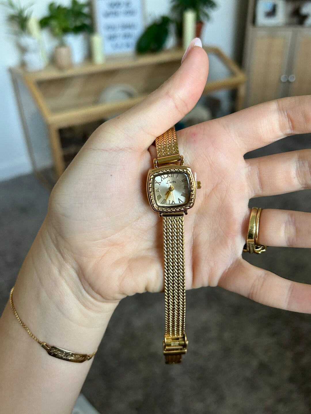 Vintage Style Gold Plated Roman Numeral Elegant Watch - Etsy