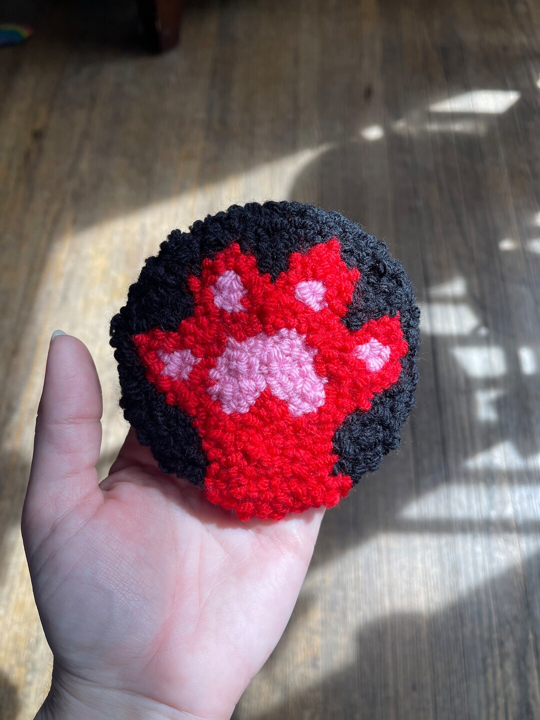 Punch Needle Paw Wall Hanging - Etsy
