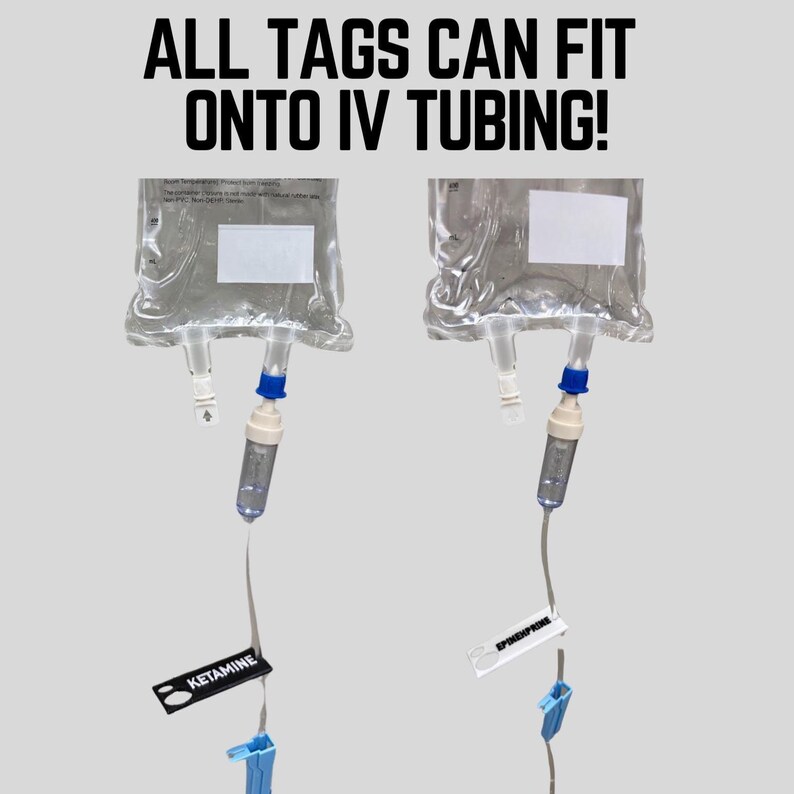 3D Printed Syringe Tags: Reusable Medication Labels - Etsy
