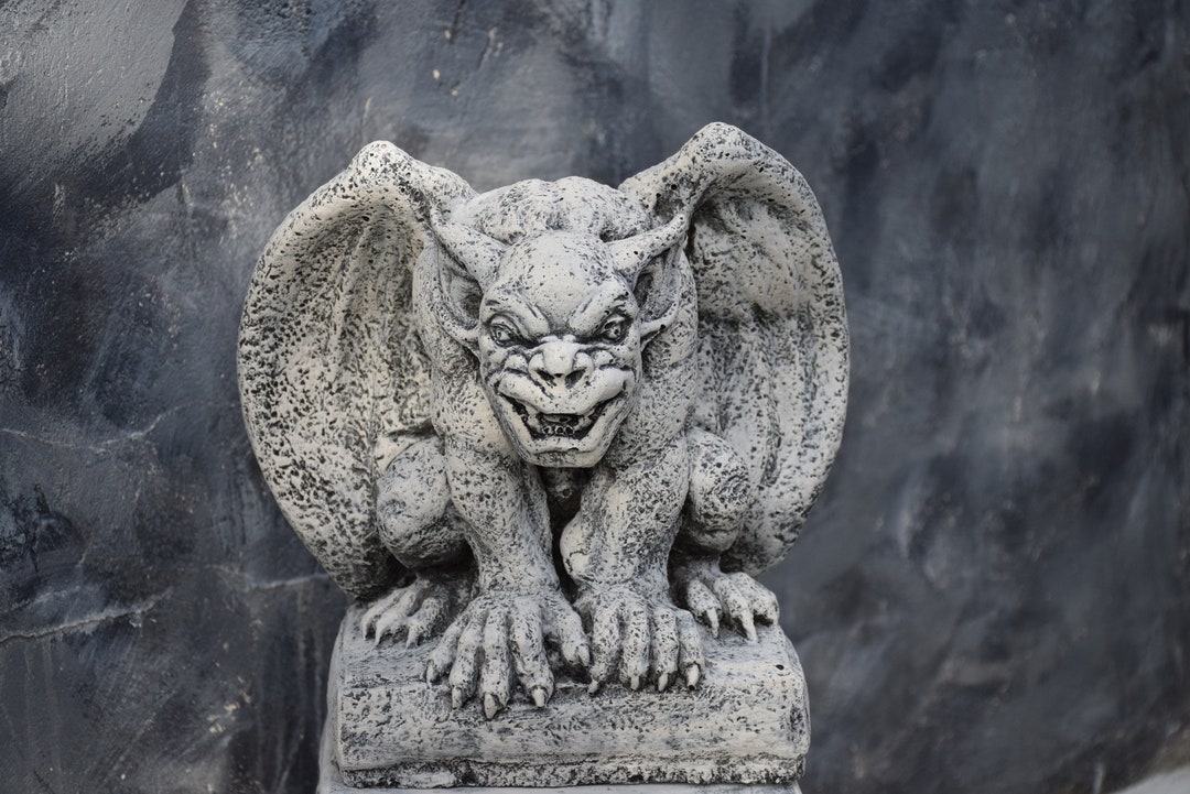 Gargoyle Stone Statue Garden Ornament Gothic Gremlin Reconstituted ...
