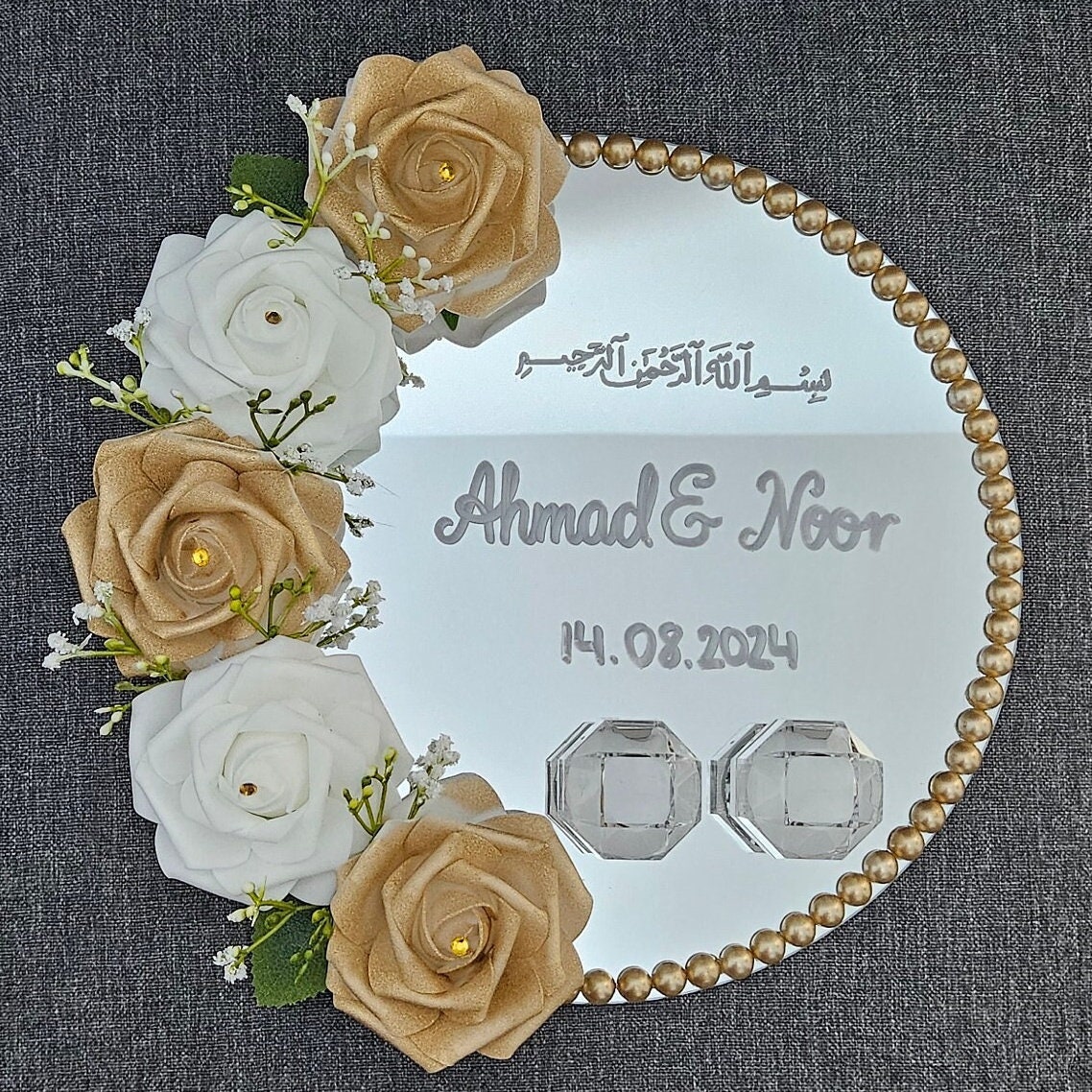Nikkah Gift Set. Luxury Doodh Pilai Glass. Nikkah Pen. Personalised ...