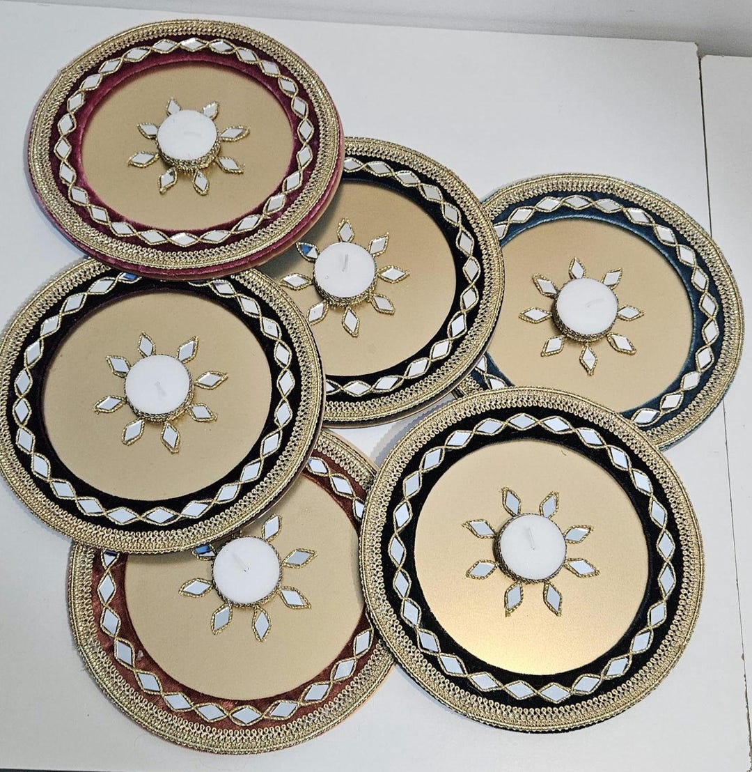 Decorative Plates for Mehndi Mayon Pakistani Wedding Centrepiece Henna ...
