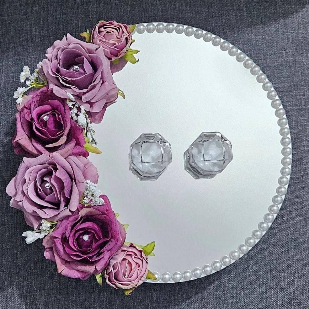 Personalised Luxury Wedding Ring Plate for Nikkah, Wedding, Engagement ...