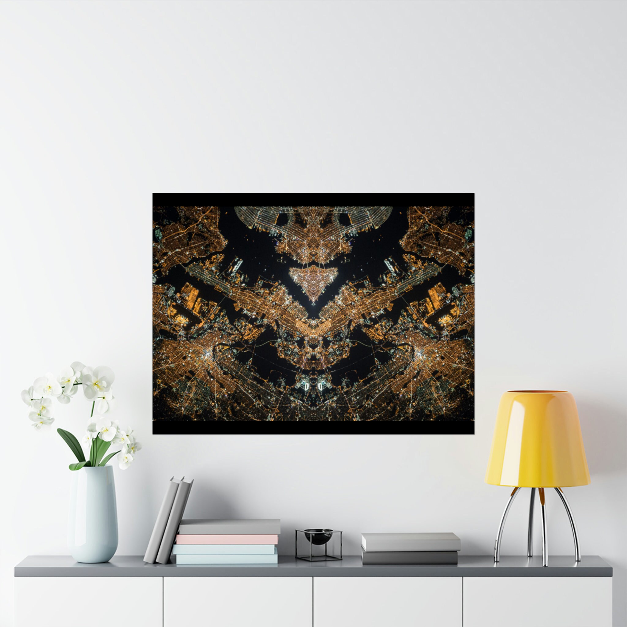 Celestial Gotham Matte Poster - Etsy