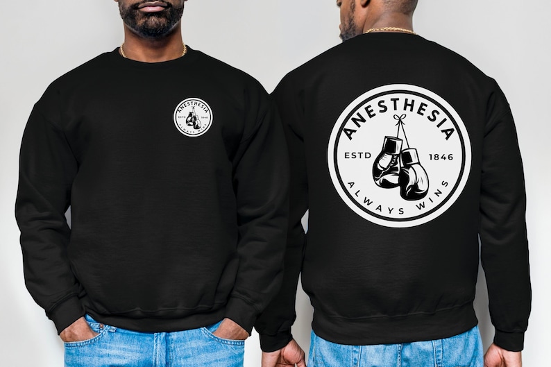 Anesthesia Unisex Gift for CRNA Male Anesthesia Sweater SRNA Funny ...