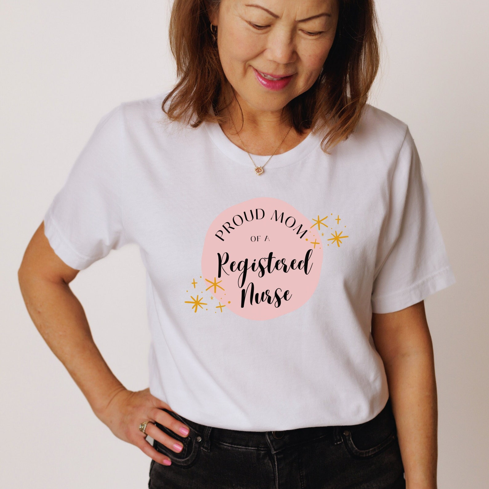 Proud Mom of a Registered Shirt Nurse Mom RN Parent T Shirt RN ...