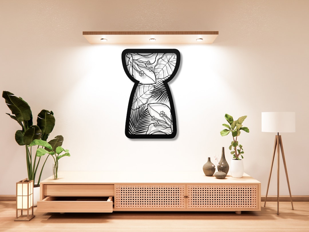 Latte Stone Metal Wall Art: Guam Floral Decor - Etsy