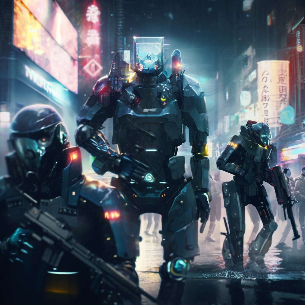 Poster | Cyberpunk | Wall Art | Wall Decor | Mecha - Etsy