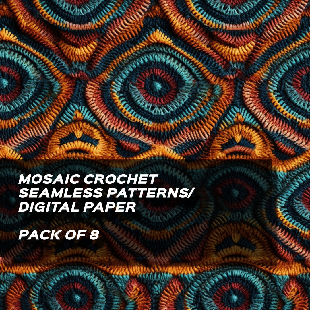 Crochet Seamless Patterns Crochet Patterns Mosaic Crochet Seamless ...