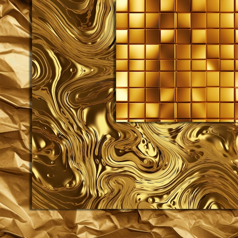 Seamless Patterns Gold Textures Seamless Pattern Digital Paper Gold ...