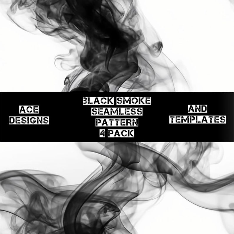 Seamless Patterns Black Smoke Pattern Digital Download - Etsy