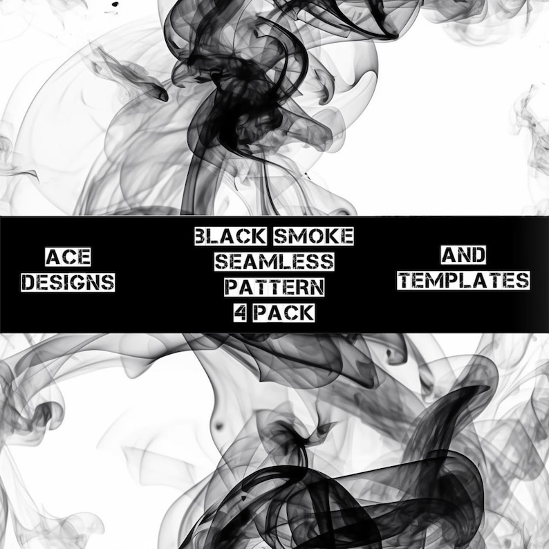 Seamless Patterns Black Smoke Pattern Digital Download Patterns Digital ...