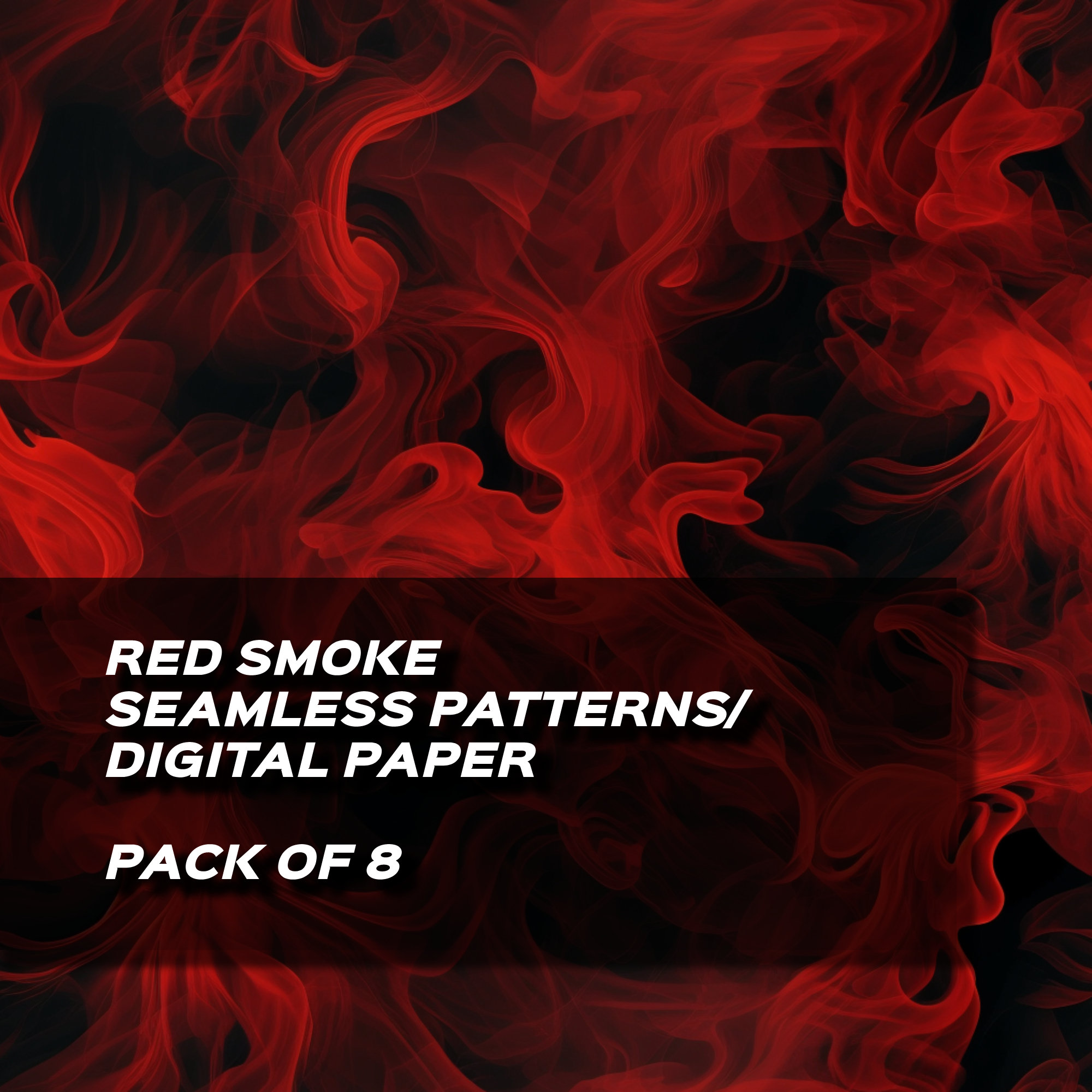 Smoke Seamless Patterns Red Smoke Pattern Digital Paper Red Smoke ...