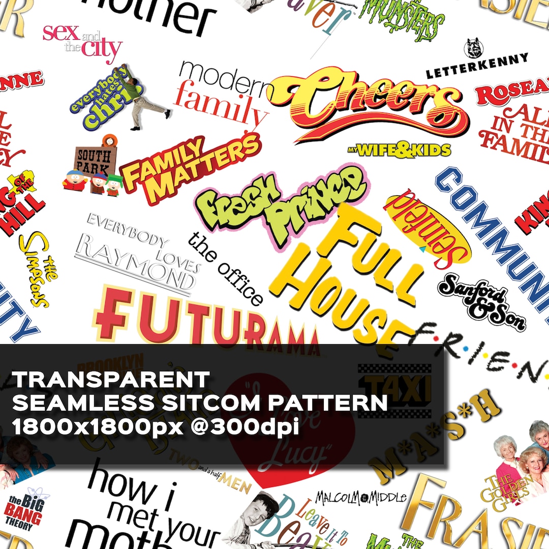 Sitcom Seamless Pattern Seamless Sitcom Pattern Friends Seamless ...