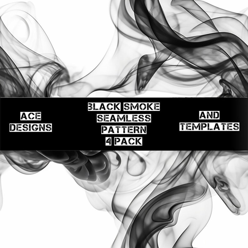 Seamless Patterns Black Smoke Pattern Digital Download Patterns Digital ...