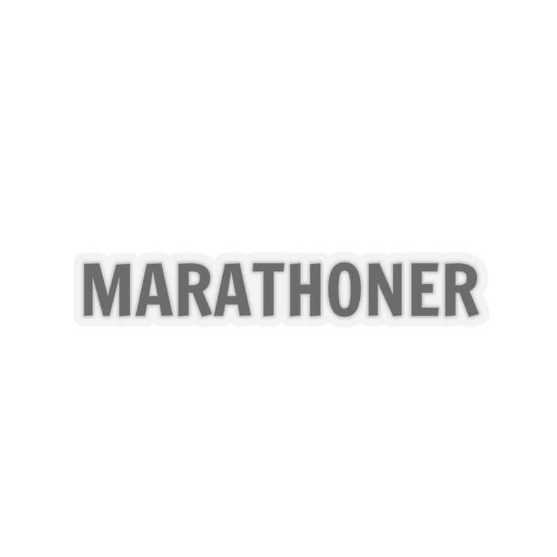 Marathoner Vinyl Decal - Etsy