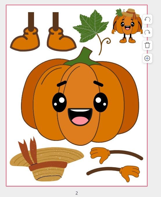 Printable Build a Squash Craft Kit Printable Build a Pumpkin - Etsy