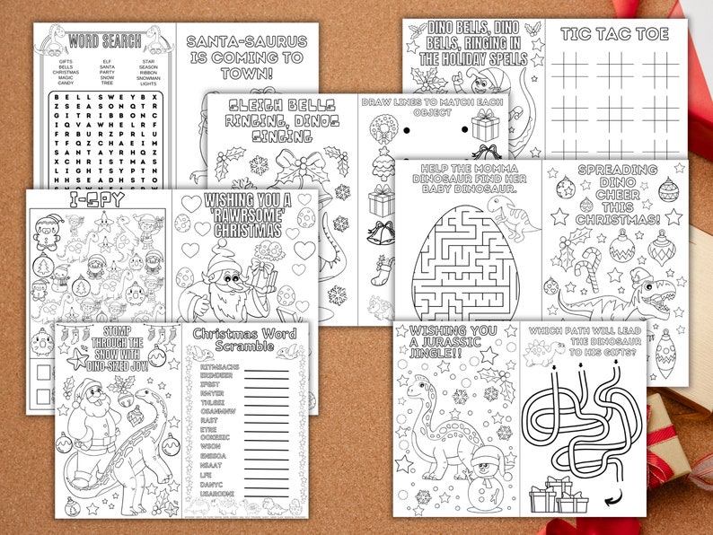 Printable Kids Christmas Activities Packs, Christmas Activities ...