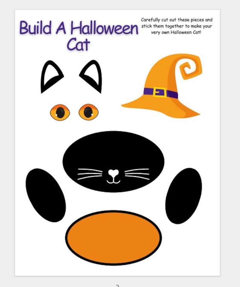 Print and Cut Classroom Activities for Children-printable Build A ...