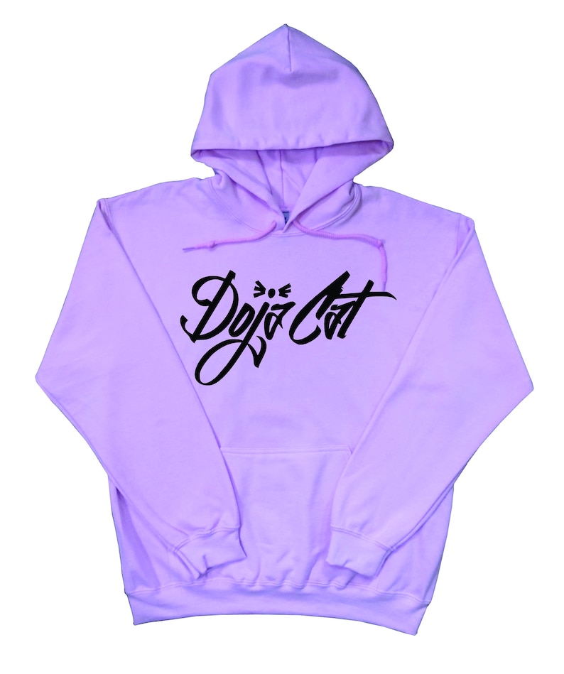 Doja Cat Hoodie Pink W/ Black Design - Etsy