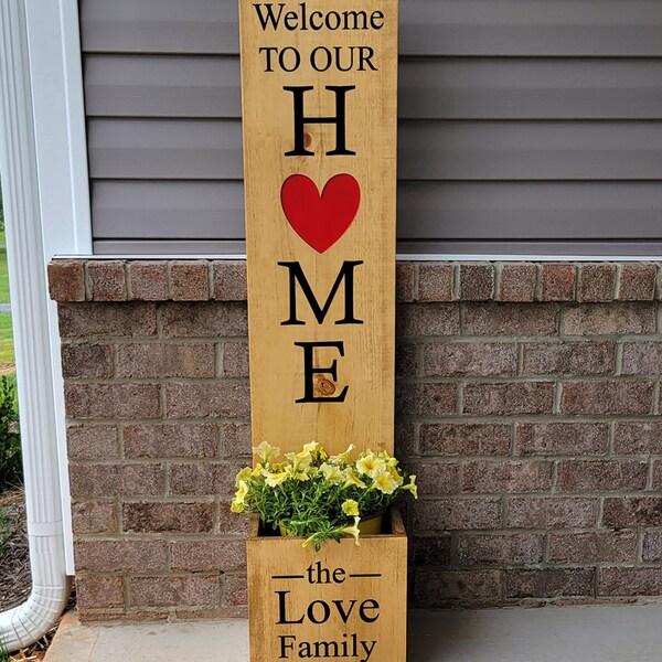 Wedding Welcome Flower Box Sign - Etsy