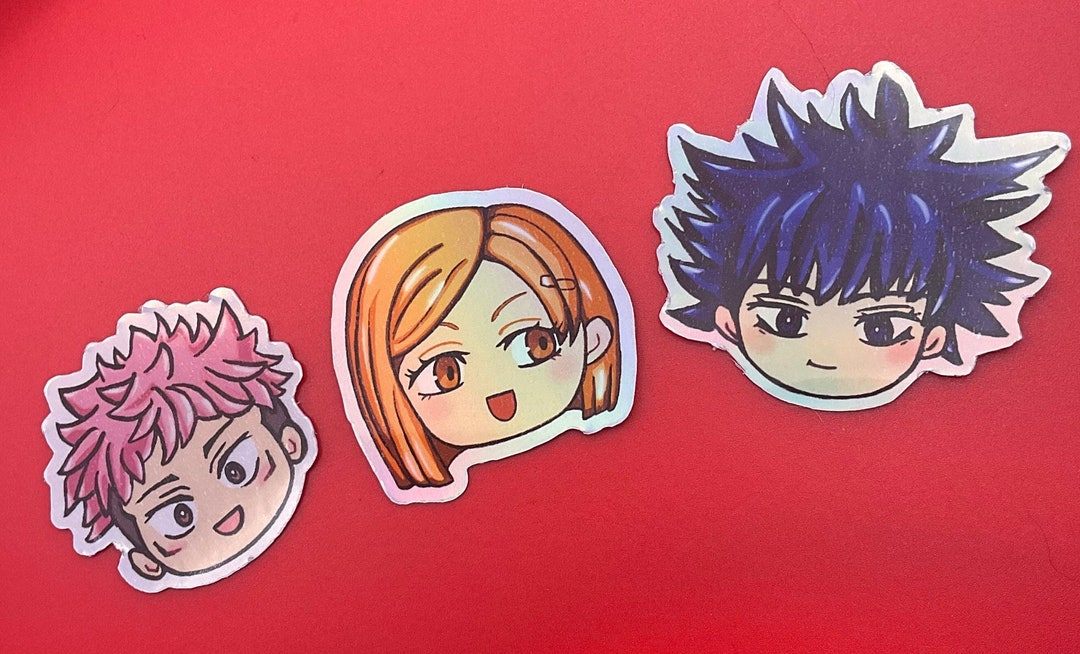 Jujutsu Anime JJK Sticker Set Pack Gift Holographic Waterproof Decals ...