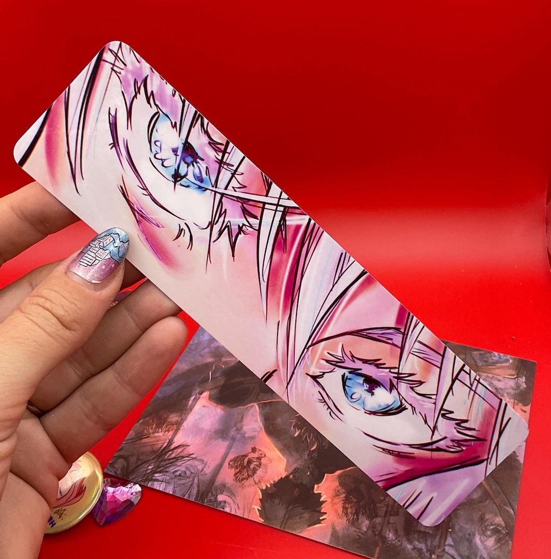 JJK Anime Eyes Bookmark Double Sided Laminated Gift Holiday - Etsy
