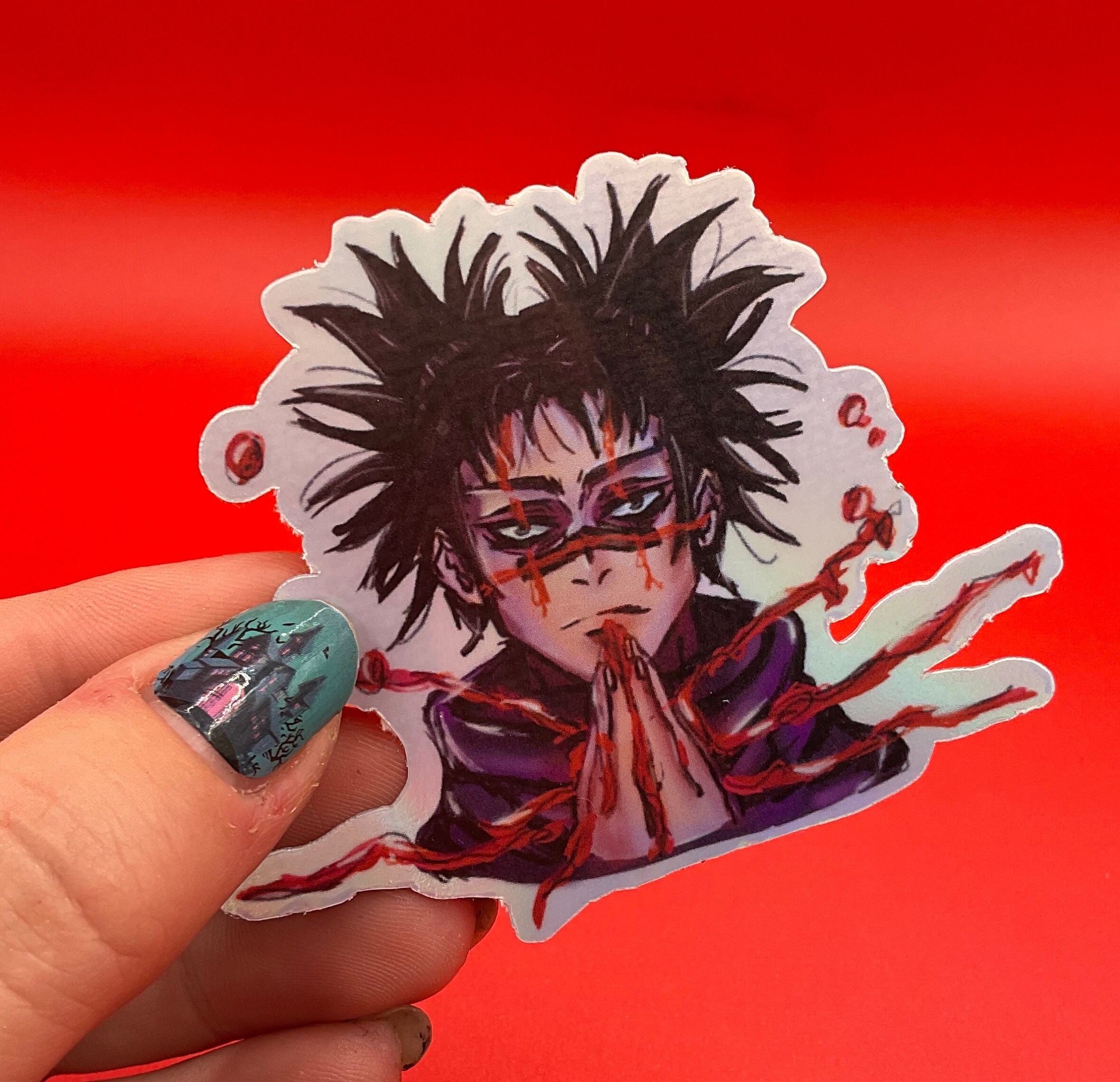 Jujutsu Anime JJK Sticker Chos0 Gift Waterproof Holographic for Water ...