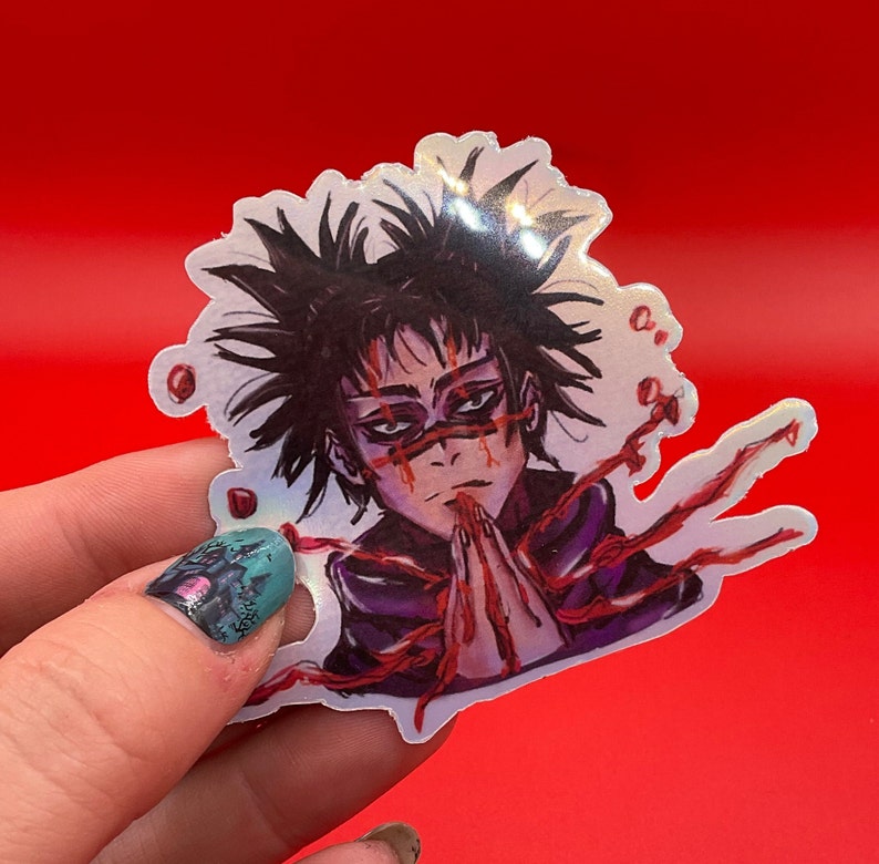 Jujutsu Anime JJK Sticker Chos0 Gift Waterproof Holographic for Water ...