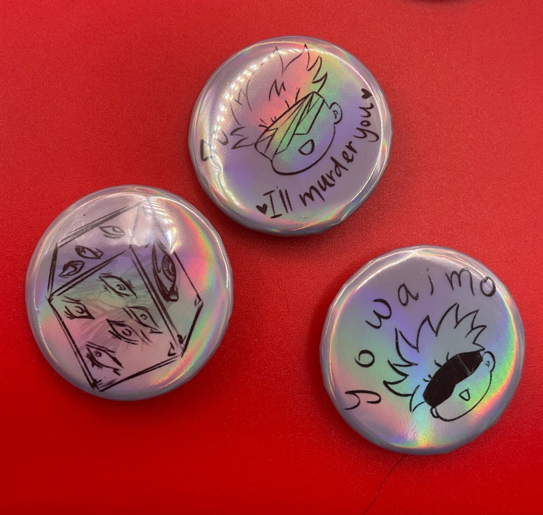 JJK Pin Set Goj0 Prison Cube Chibi 1 in Button Anime Christmas - Etsy UK