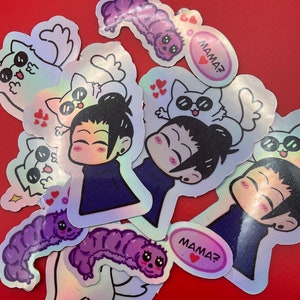 Jujutsu JJK Mystery Box Anime Gift Sticker Pack Art Prints Bookmarks ...