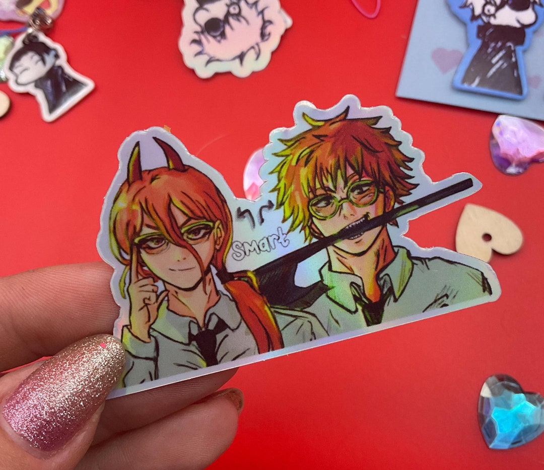 CSM “smart” Anime Sticker Pack Gift Holographic Waterproof Water ...