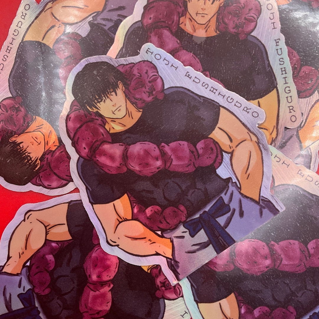 Jujutsu Anime Toj1 JJK Sticker Gift Holographic Waterproof for Phones ...