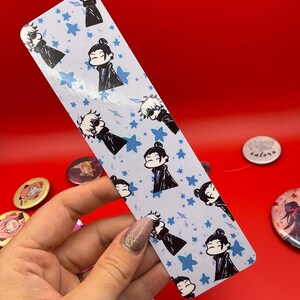 JJK Anime Chibi Sat0sug Bookmark Double Sided Laminated Giftholiday - Etsy